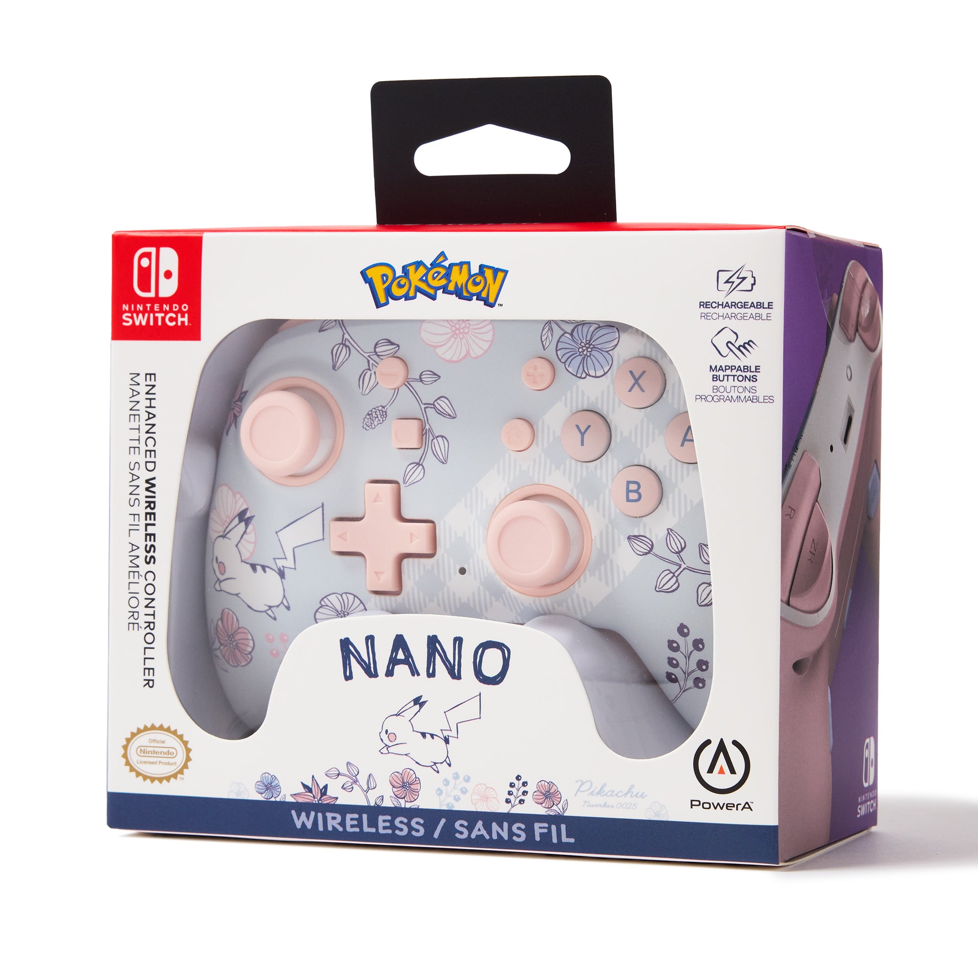 Nano Enhanced Wireless Controller for Nintendo Switch - Pikachu Garden ...