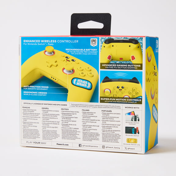 Enhanced Wireless Controller for Nintendo Switch - Peely – PowerA ...