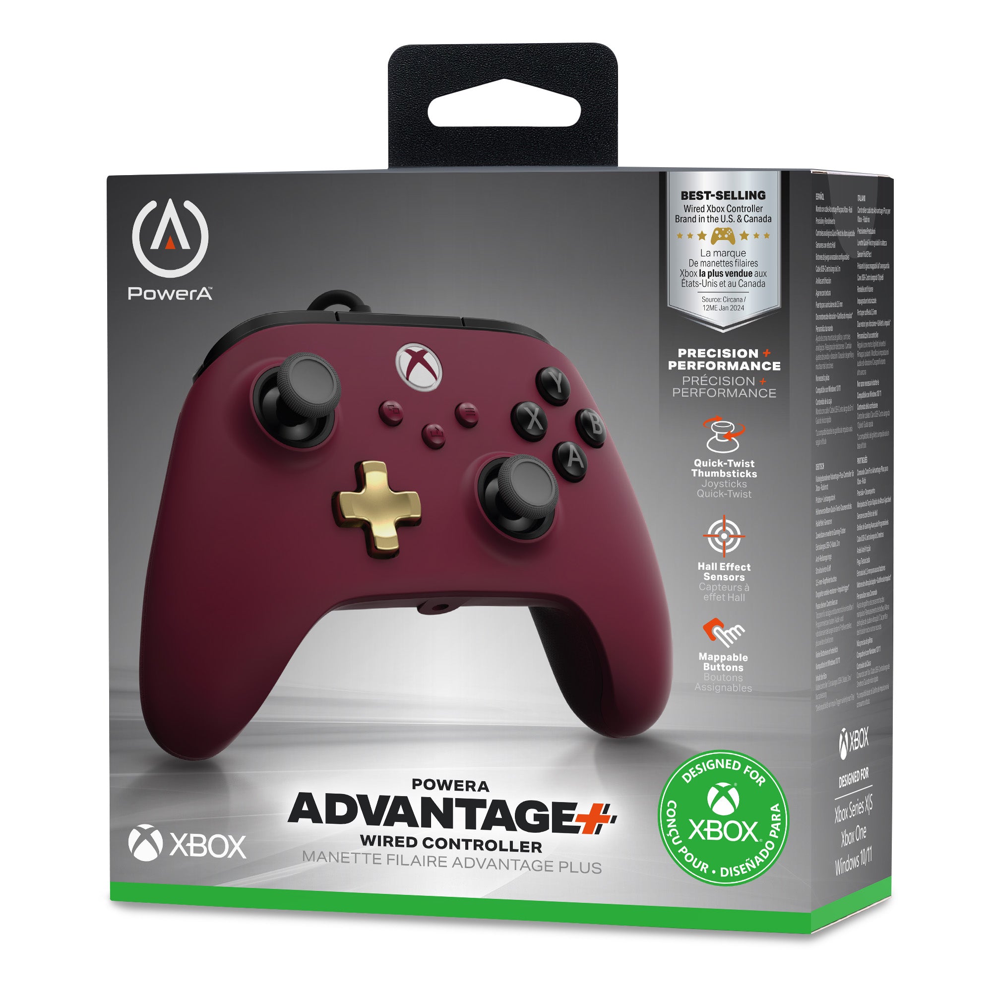 Advantage Plus Wired Controller for Xbox Series X|S - Ruby – PowerA ...